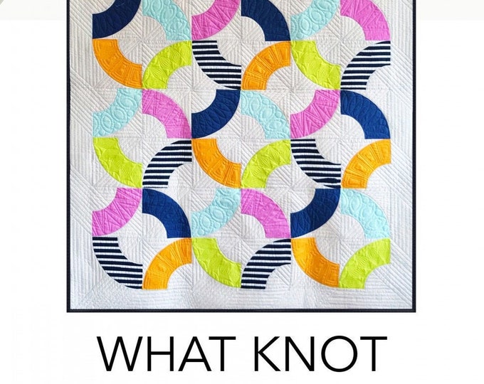 What Knot Quilt Pattern, by Quiltachusetts, Heather Black, BB30 ...