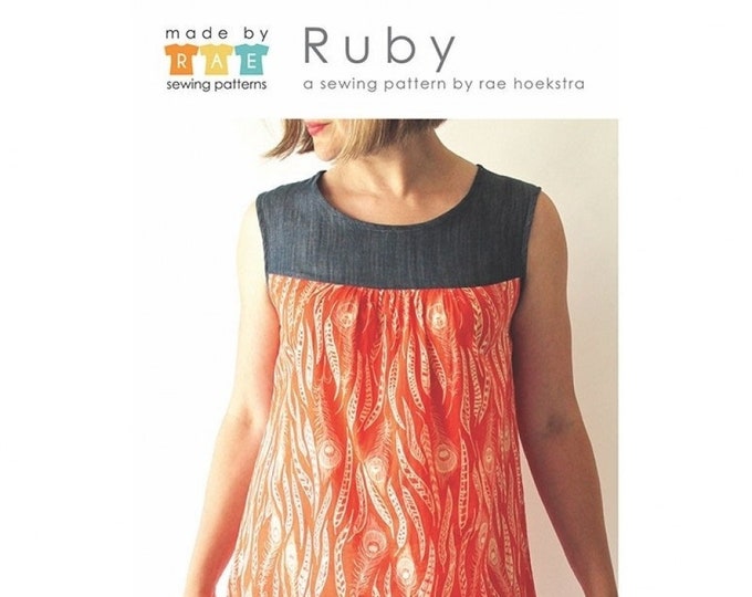 Ruby Dress & Top Pattern by Made by Rae Patterns 1002 - Etsy