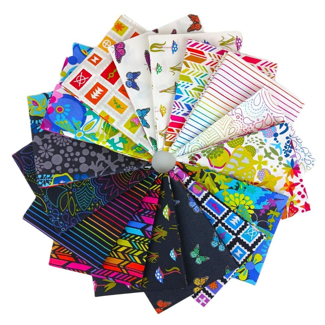 Alison Glass Color Wheel Fat Quarter Bundle, 16pc, Andover Fabric ...