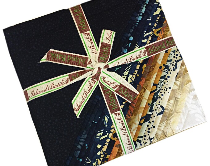 Island Batik Captains Anchor Batiks Precut 10" Fabric Squares Quilting ...