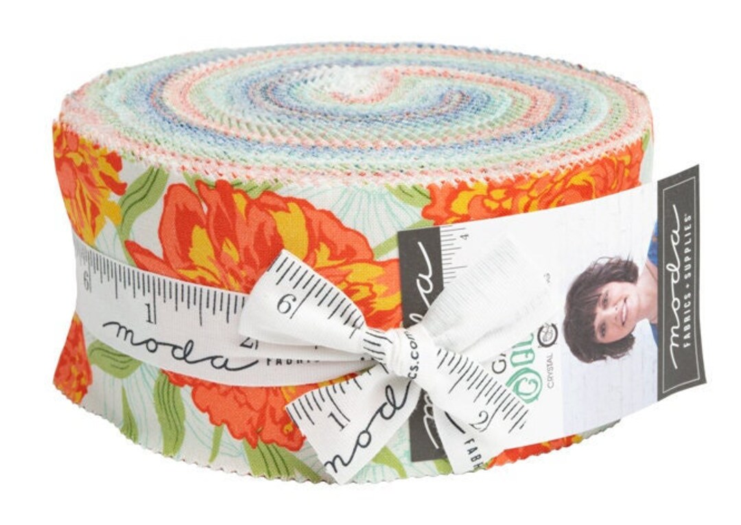 Moda Garden Society Jelly Roll 2.5 Fabric Strips by Crystal Manning ...