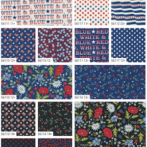Red, White and Bloom Layer Cake, 10" Fabric Squares, Deb Strain for ...