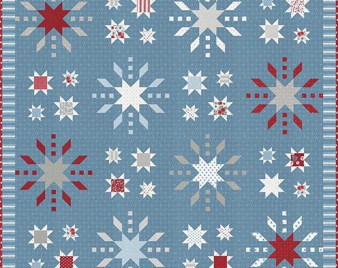 Grand Finale Quilt Pattern, Old Glory Fabric, Moda Fabrics, LB224 - Etsy