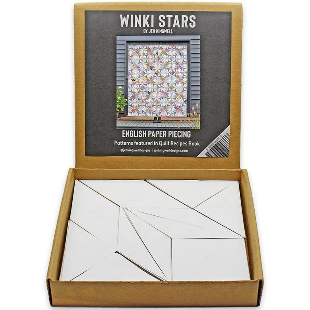 Winki Stars Complete English Paper Piecing Pack by Jen Kingwell, JKD ...