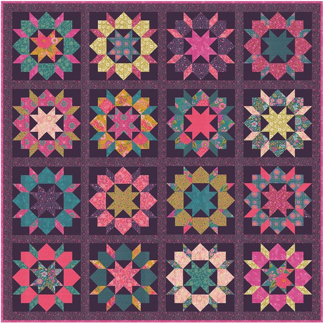PRE-ORDER, Moda Parlor Quilt Kit, Crystal Manning Fabric, Swoon Sixteen ...