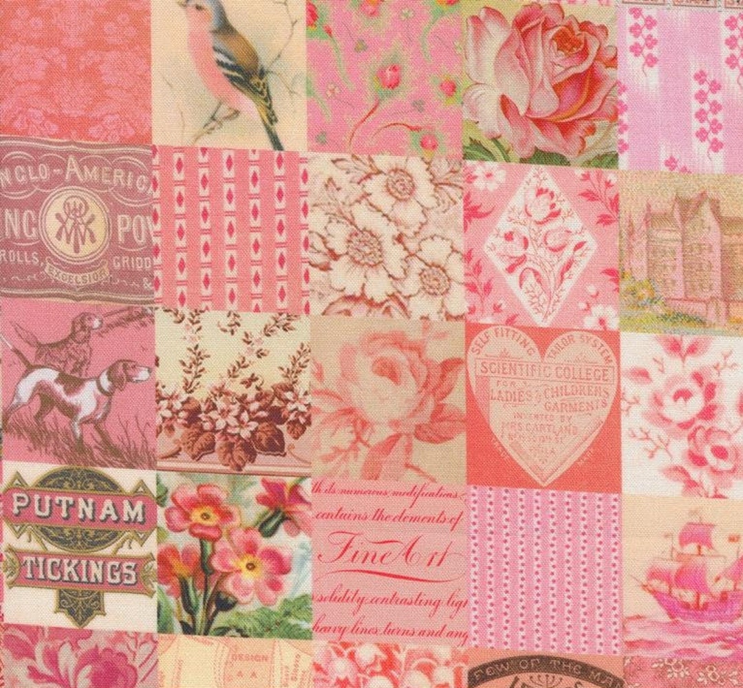 Cathe Holden Curated in Color Patchwork Pink, 7461-18, Moda Fabric ...