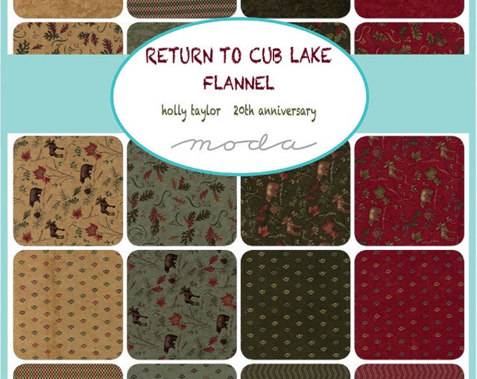 Moda Return to Cub Lake Flannel Precut 5 Charm Pack Fabric Quilting ... Moda Return to Cub Lake Flannel Precut 5 Charm Pack Fabric Quilting ...