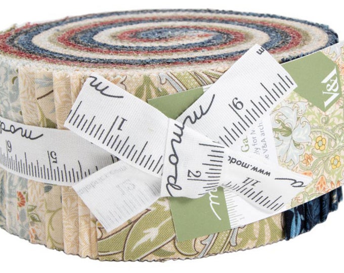 Moda Morris Garden Jelly Roll 2.5" Precut Fabric Quilting Strips 7330JR ...