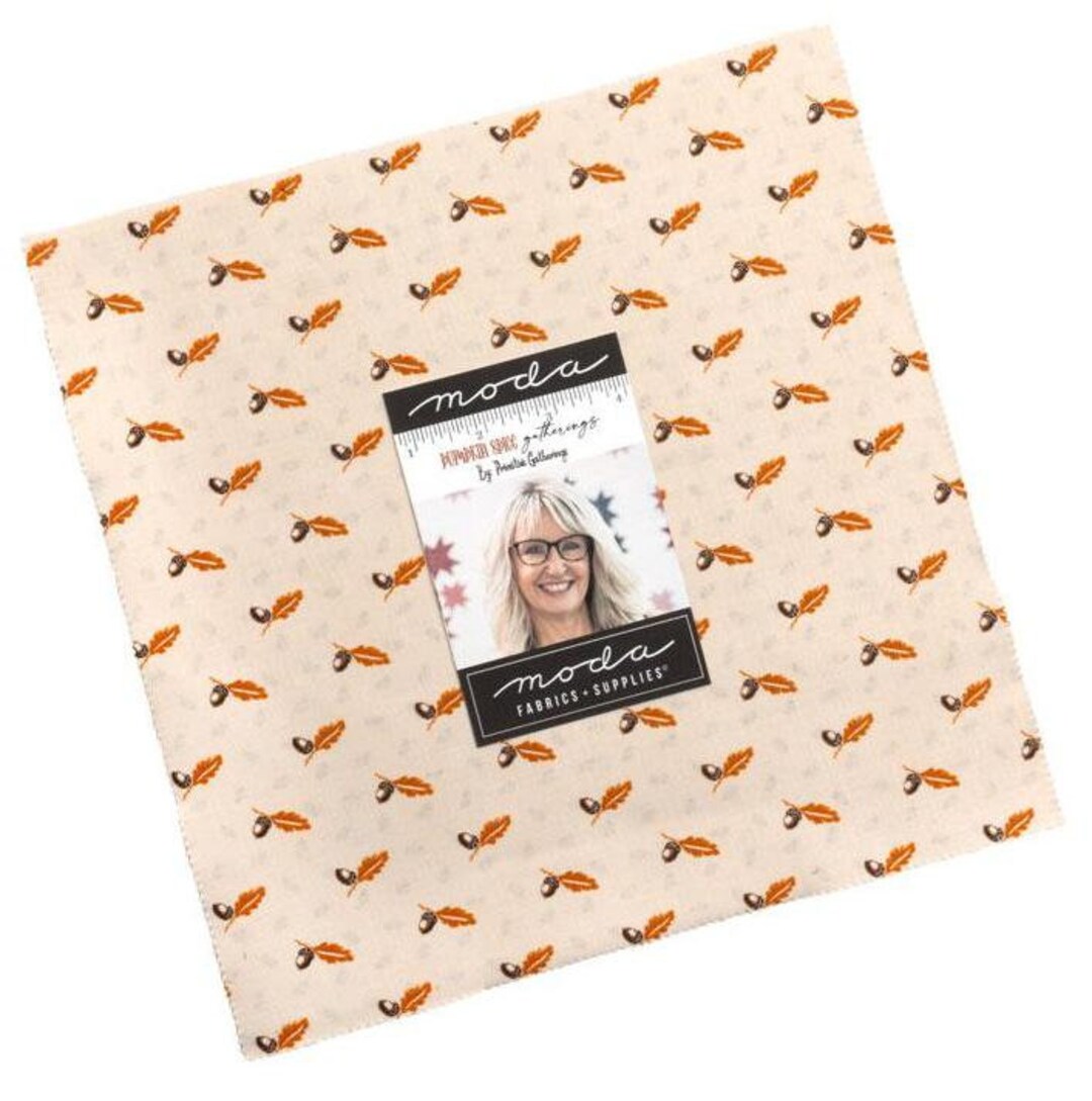 Moda Pumpkin Spice Gatherings Layer Cake, 10" Fabric Squares, Primitive ...