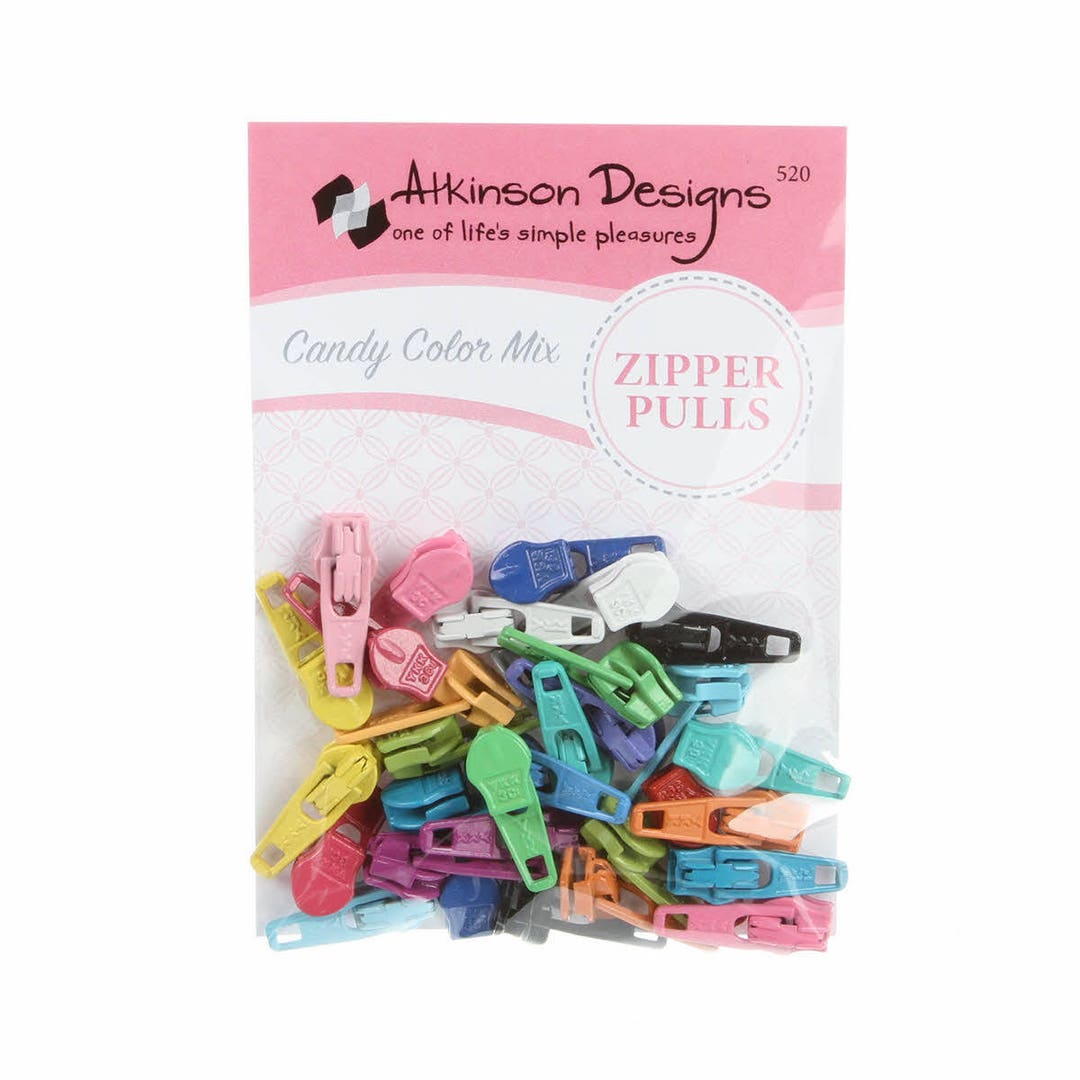Zipper Pulls Candy Color Mix Assorted Colors ATK520 - Etsy