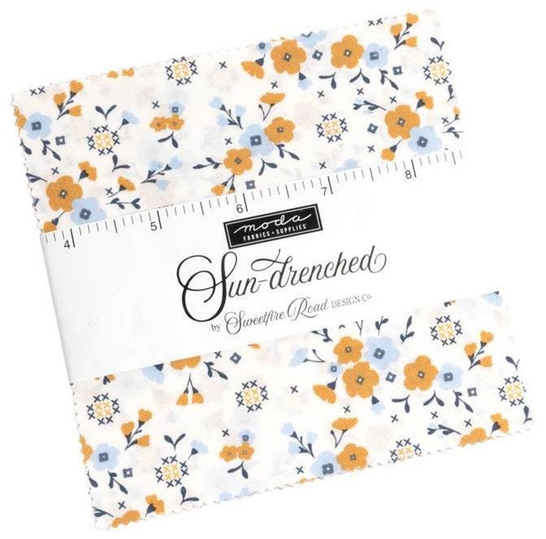 PRE-ORDER, Sun Drenched Charm Pack, 5" Fabric Squares, Sweetfire Road ...