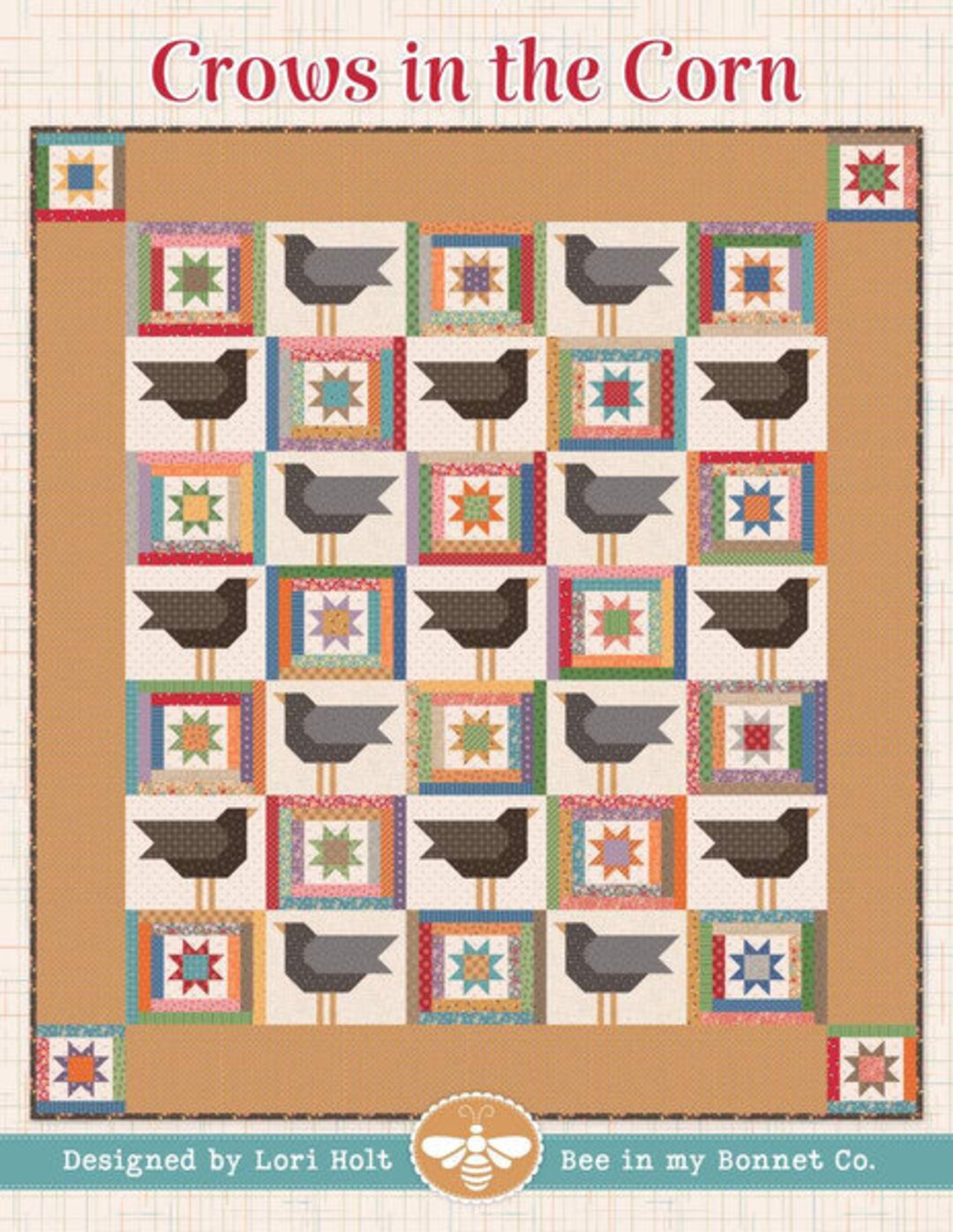 Crows in the Corn Quilt Pattern, Lori Holt Fabric, Autumn Fall, Riley ...