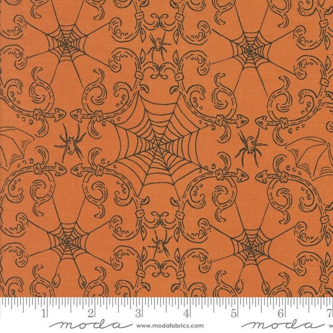 Moda Home Sweet Haunt Pumpkin 20917-14, Stacy Iest Hsu Fabric ...