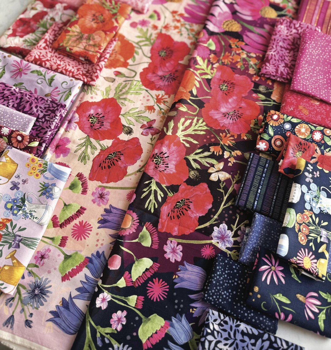 Moda Superbloom Fat Quarter Bundle, 33pc, Robin Pickens Fabric, Flowers ...