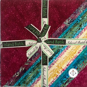 Tropical Bliss 10" Squares, 42 Squares by Island Batiks Fabrics, Layer Cake Quilting Batiks ...
