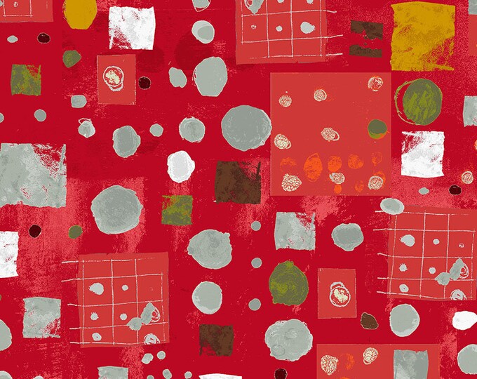 Marcia Derse Marble Run Fabric, 53737D-4 Ruby for Windham Fabrics, 100% ...