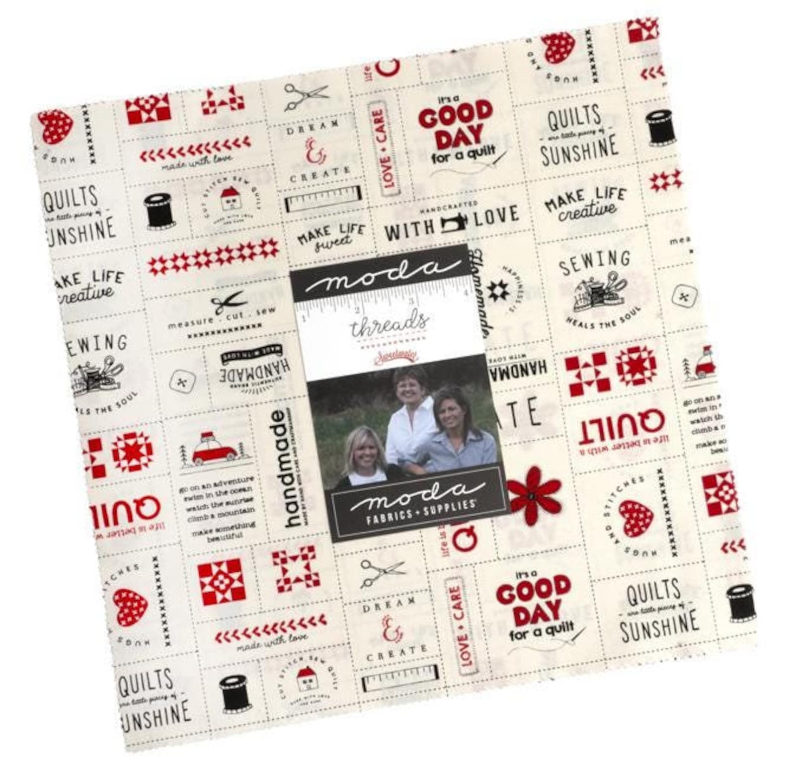 Moda Threads 10" Layer Cake, Sweetwater Fabric, Hearts Patchwork ...