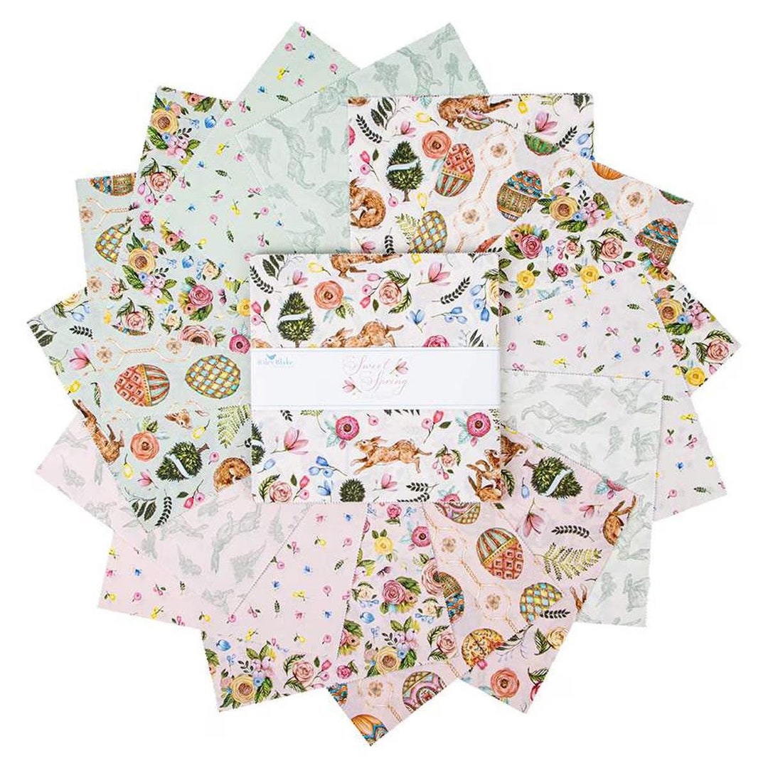 Sweet Spring 10" Stacker, Hester & Cook for Riley Blake Fabric, Rabbit ...