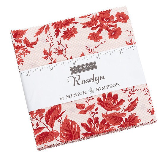 Roselyn 5 Charm Pack Moda Fabric Precut Fabric | Etsy