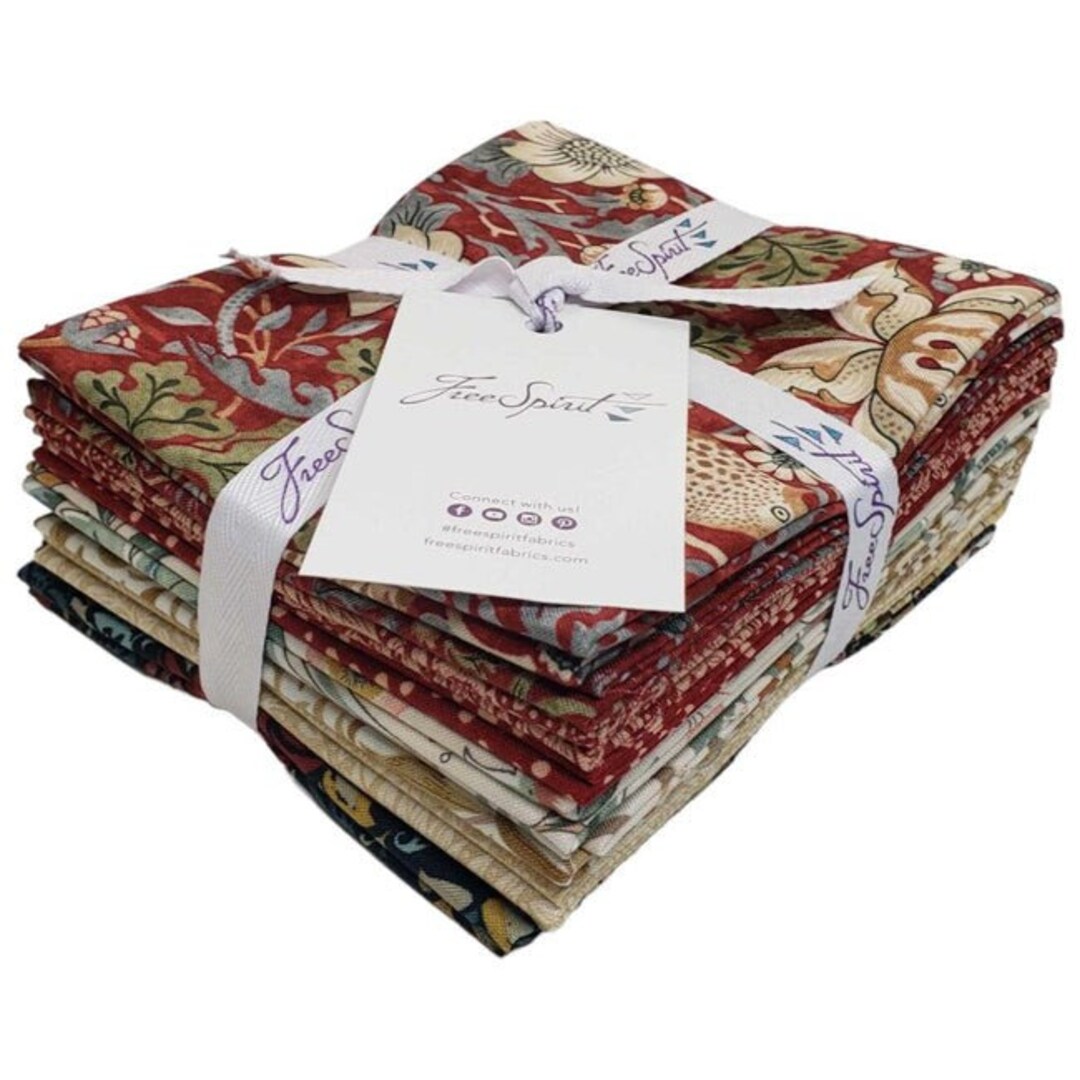Morris & Co. Thorned Rose Fat Quarter Bundle 10pc Free - Etsy