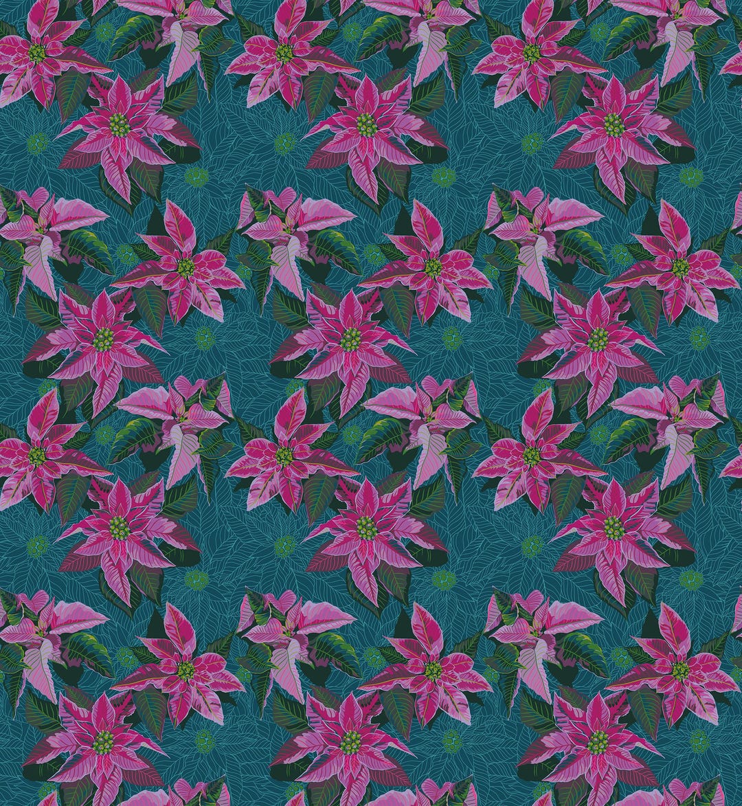 PRE-ORDER, Anna Maria Parry Cozy Christmas Poinsettia Flourish AMT166 ...