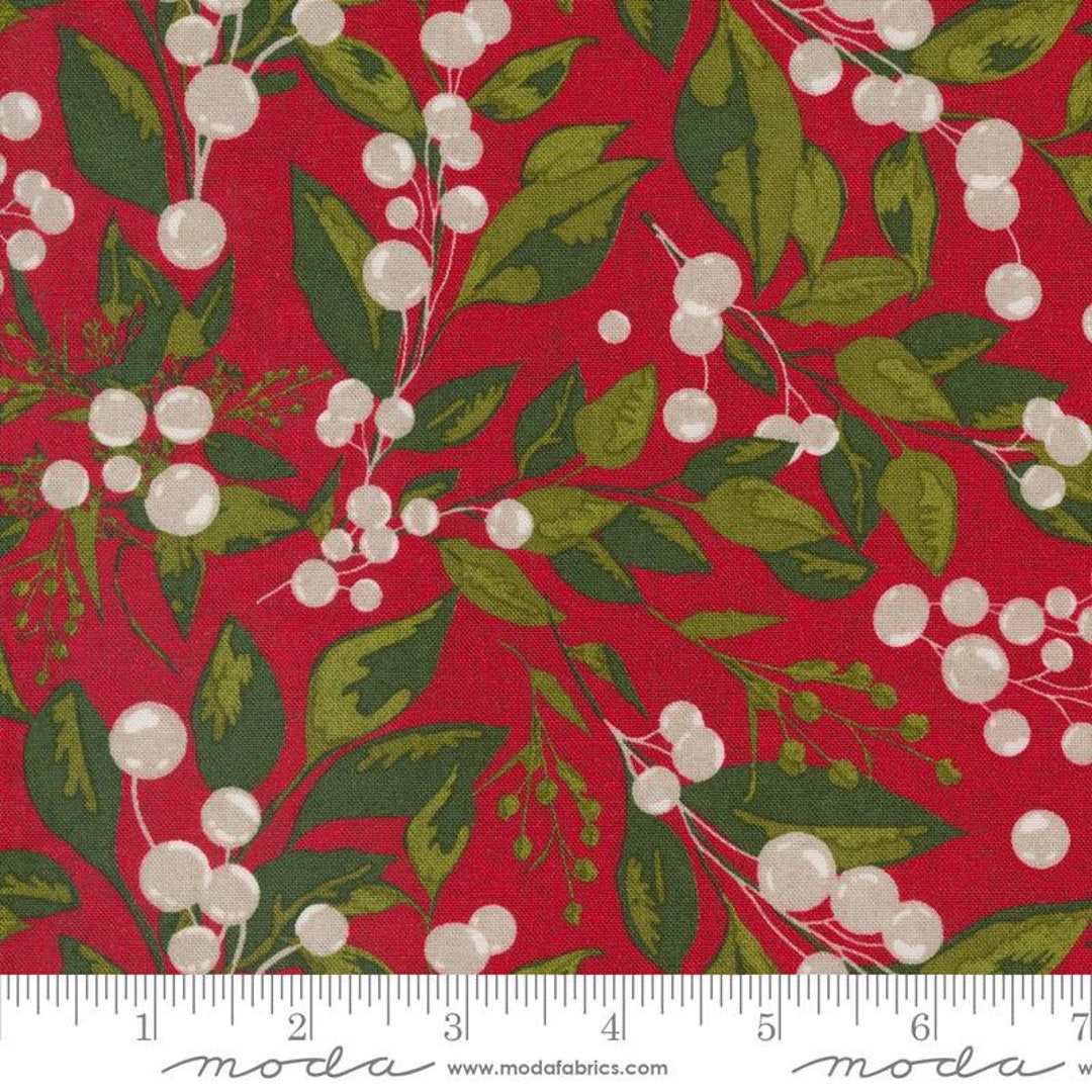 Pine Valley Greensleeves Floral Berry, 30740-12, Basicgrey, Moda Fabric ...