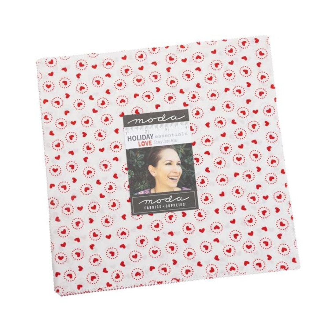 Moda Holiday Love 10" Layer Cake by Stacy Iest Hsu, Valentines Day ...