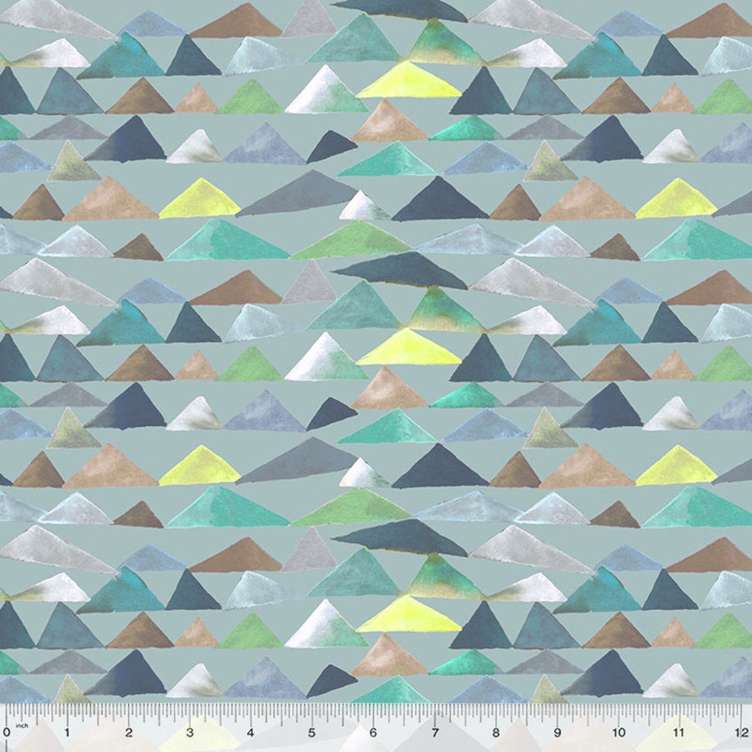 Maria Carluccio Connections Triangle Rows Fabric, 53720D-5 Pale Gray ...