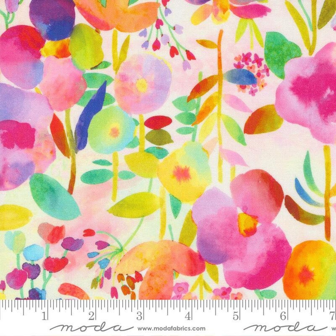 Gradients Auras, 33730-11 Prisms, Moda Fabric, Flowers Floral, 100% ...