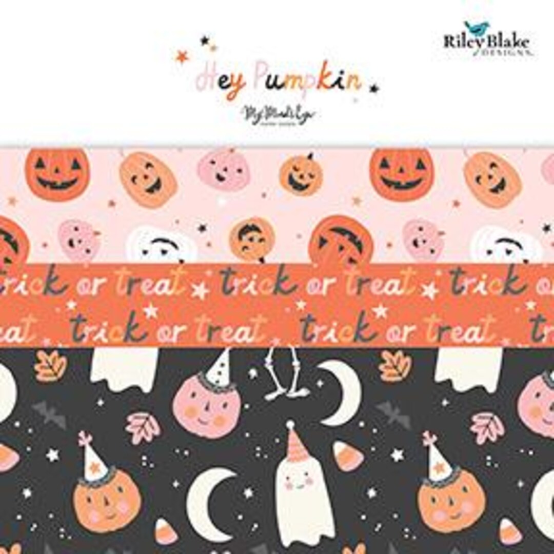 PRE-ORDER, Riley Blake Hey Pumpkin Fat Quarter Bundle, 24pc, Riley ...