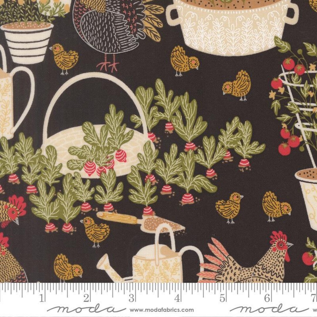 Moda the Henhouse Iron 48430-20, Moda Fabric, Barnyard Faces Farm, 100% ...