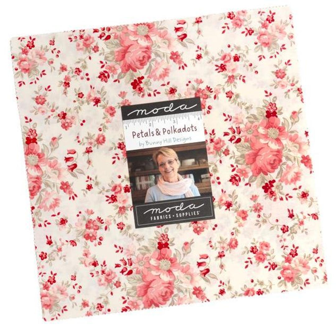 PRE-ORDER, Moda Petals and Polkadots Layer Cake, 10" Fabric Squares ...