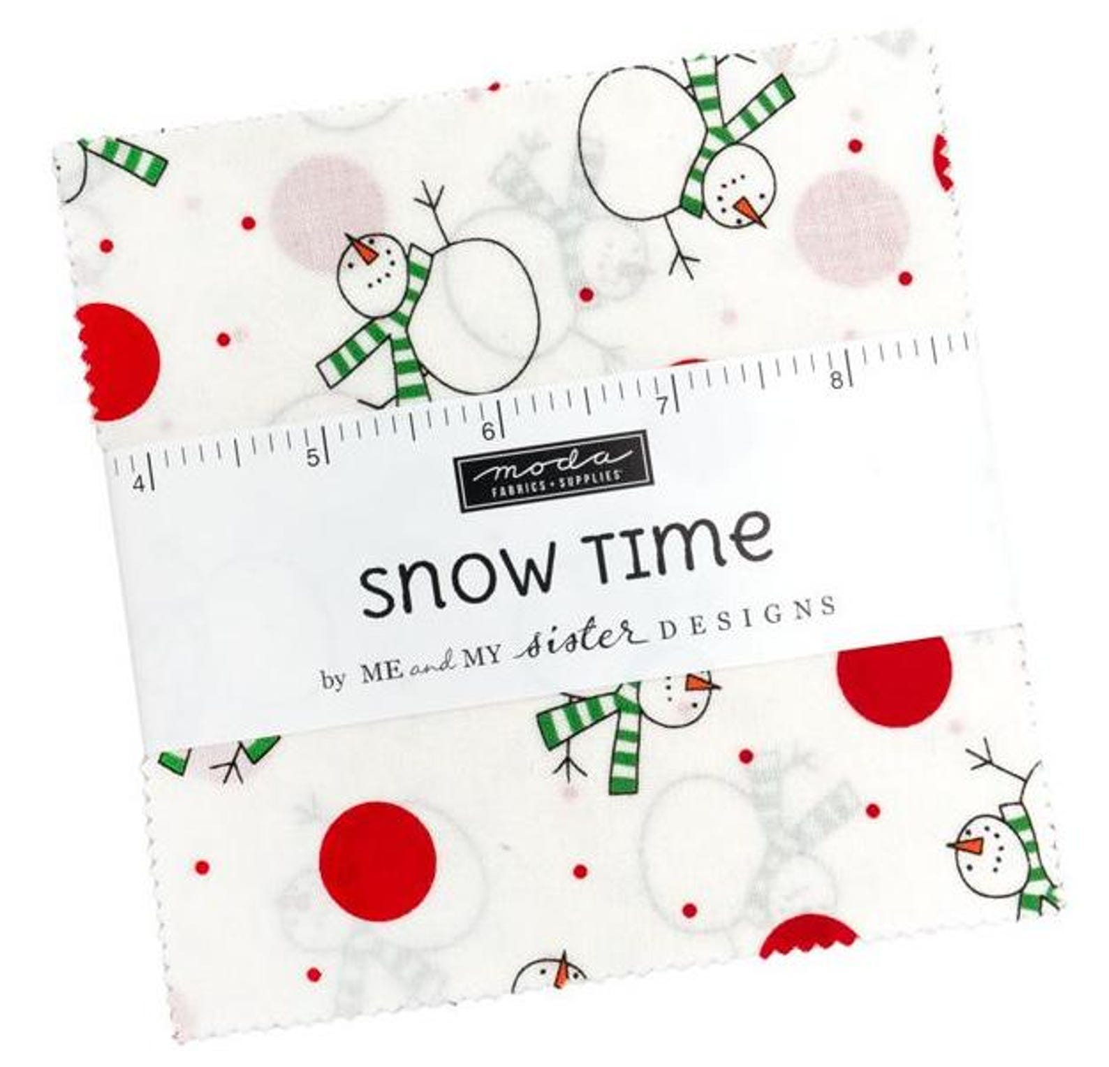 PRE-ORDER, Moda Snow Time Charm Pack, 5" Fabric Squares, Me & My Sister ...