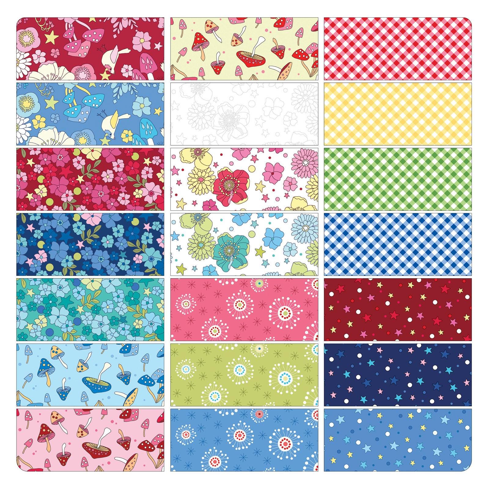 Tiny Secrets 10" Fabric Squares Charm Pack by Pat Sloan for Benartex ...