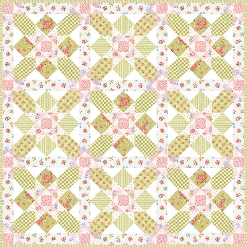 Moda Memory Lane Quilt Kit, Brenda Riddle Fabric, KIT18780 ( KIT BIN 6 ...