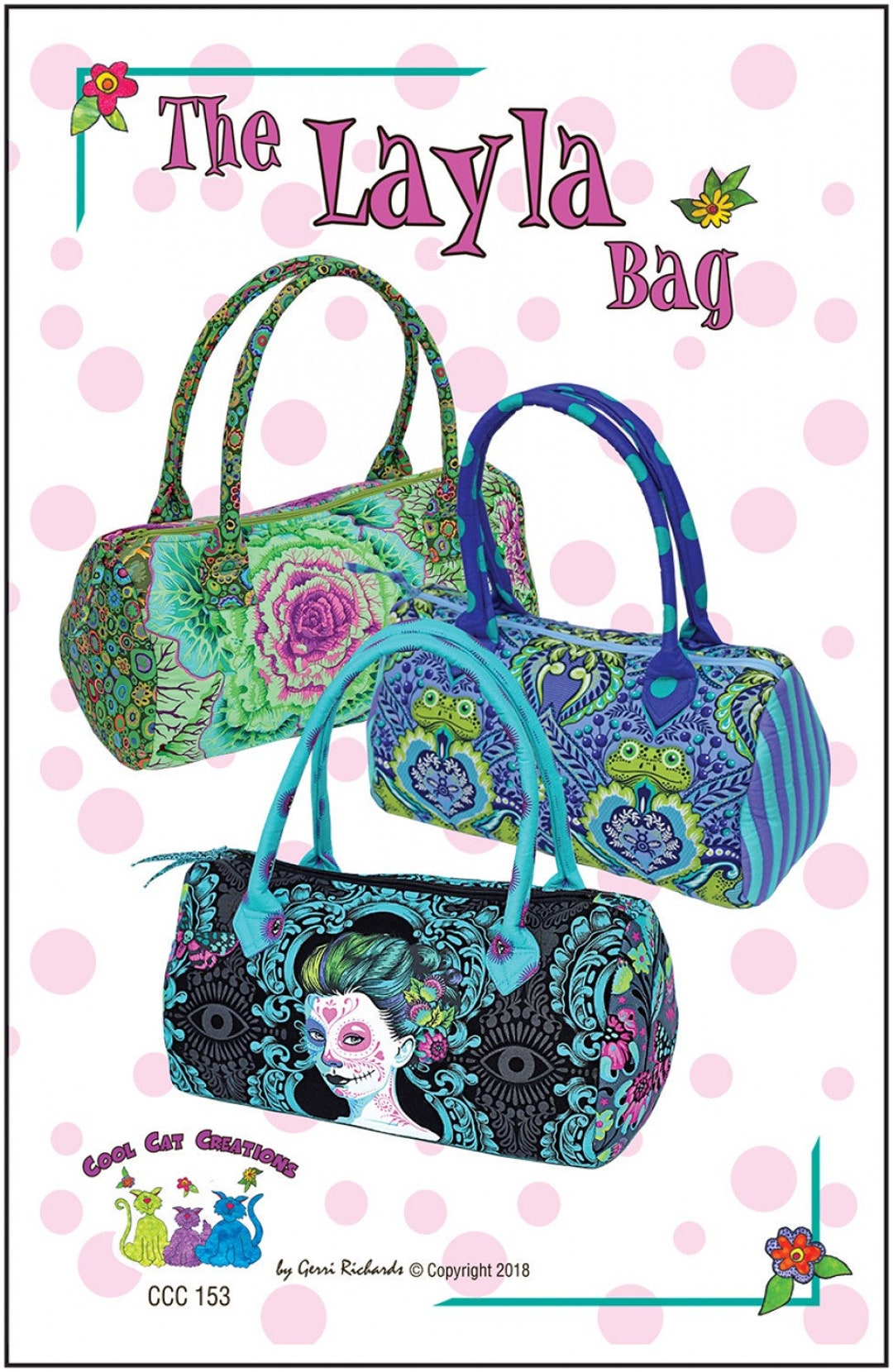 The Layla Bag Pattern Purse Pattern, Barrel Bag Purse Pattern, CCC153 ...