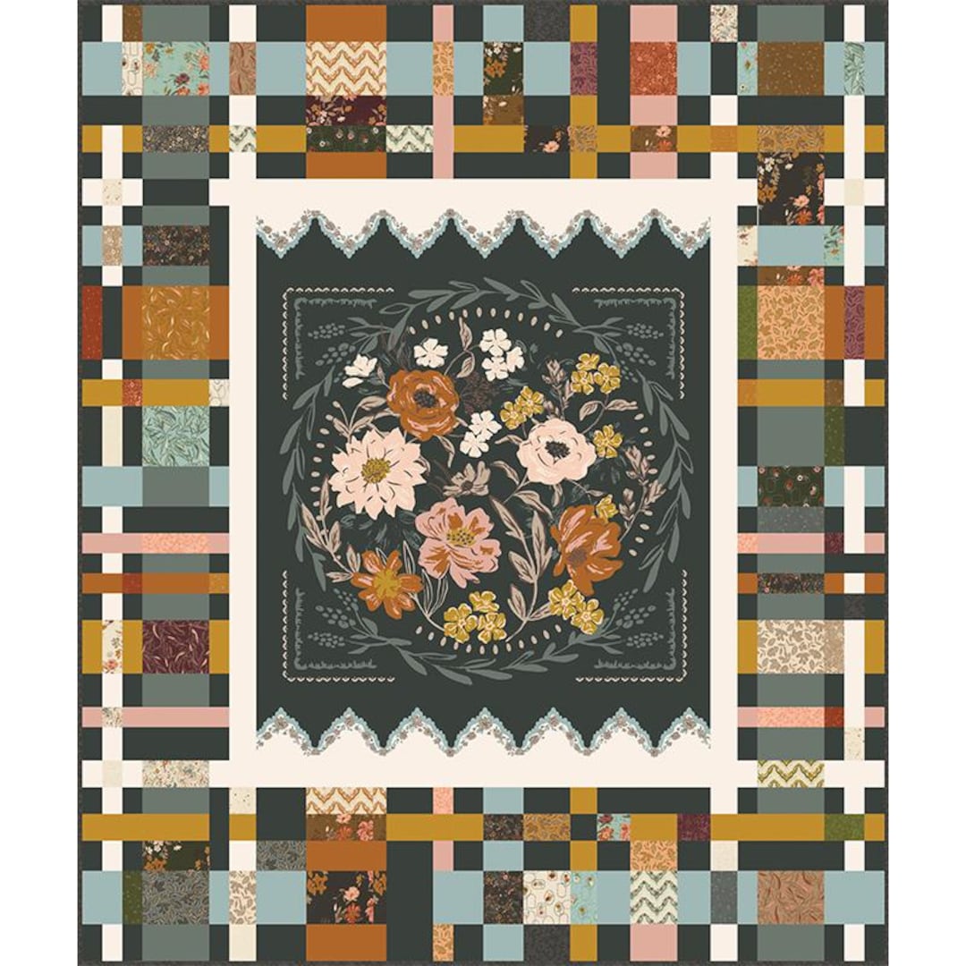 PRE-ORDER, Foraged Found and Hand Me Down Quilt Kit, Moda Fabric, Floral, KIT45630, August 2025 ...