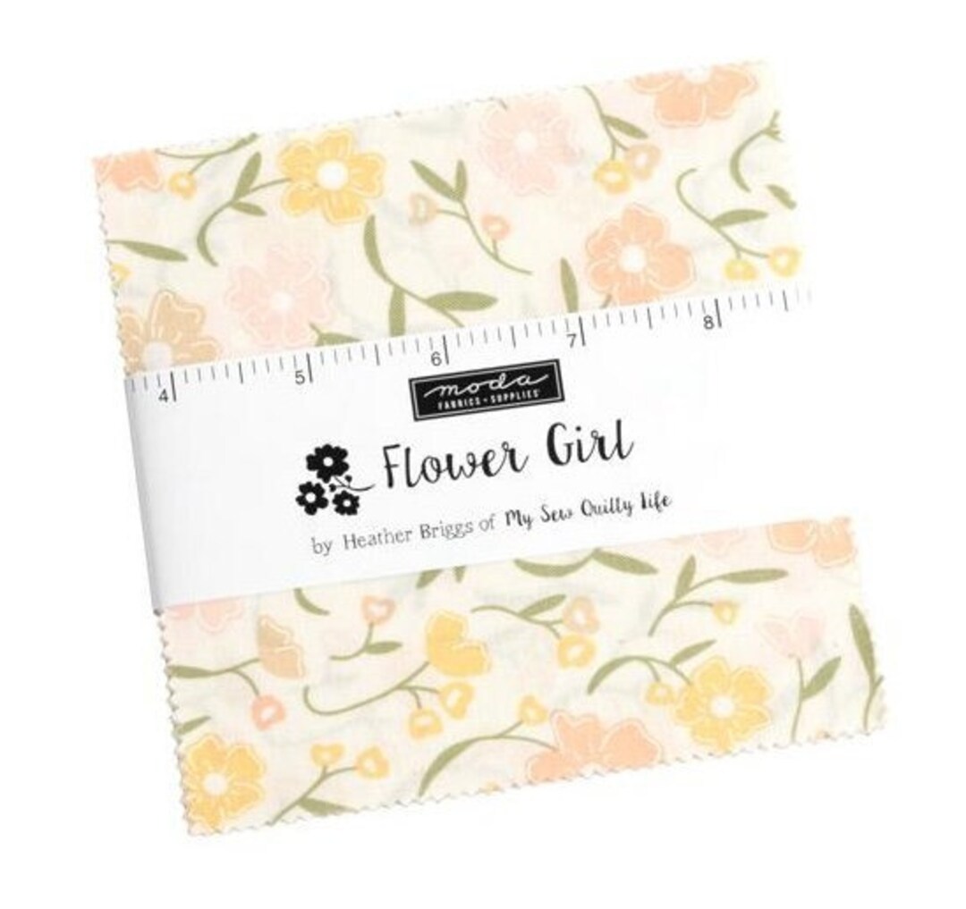 Flower Girl Charm Pack 5 Squares, My Sew Quilty Life, Moda Fabrics ...