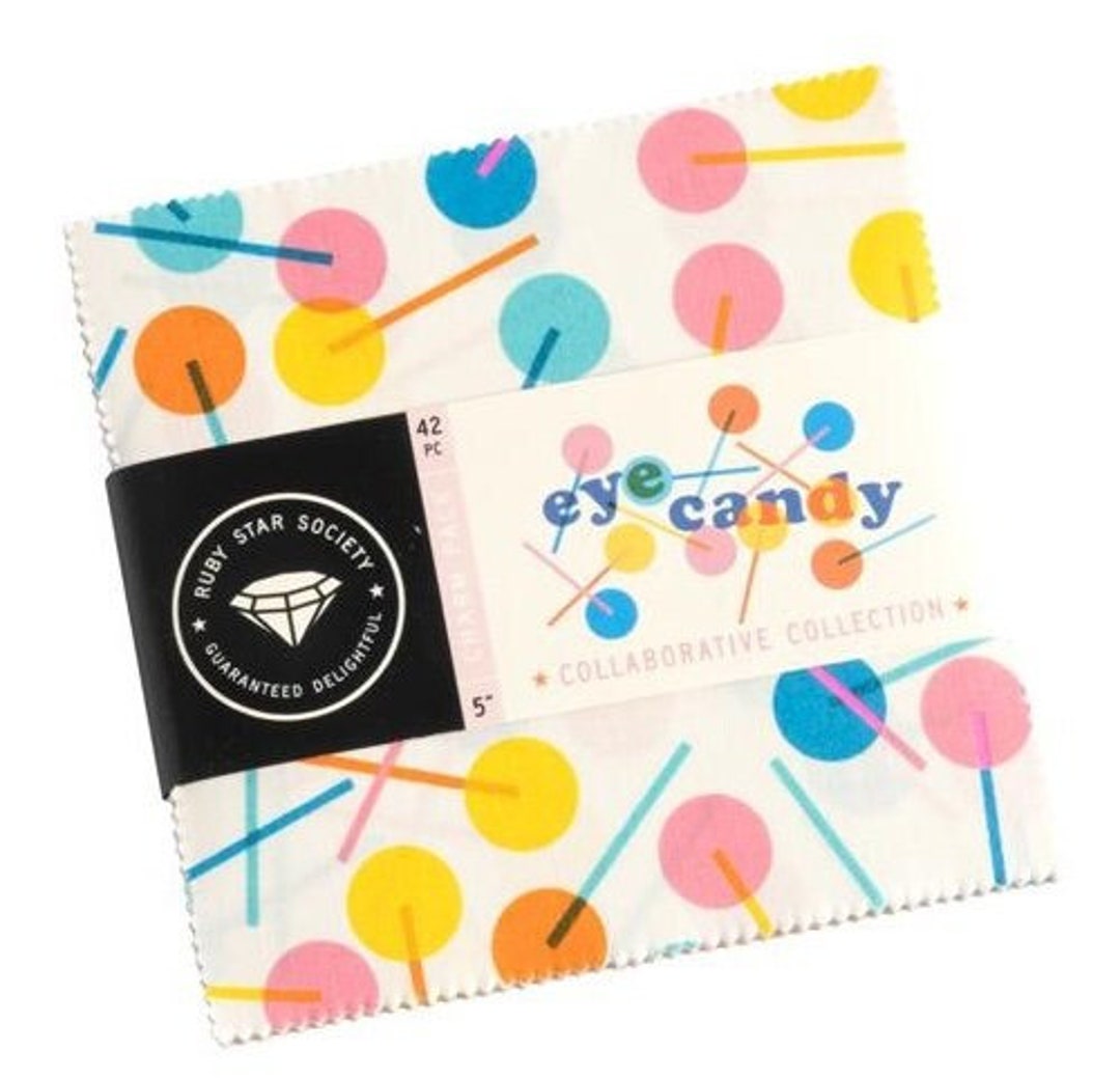 PRE-ORDER, Ruby Star Society Eye Candy Charm Pack, 5 Fabric Squares ...