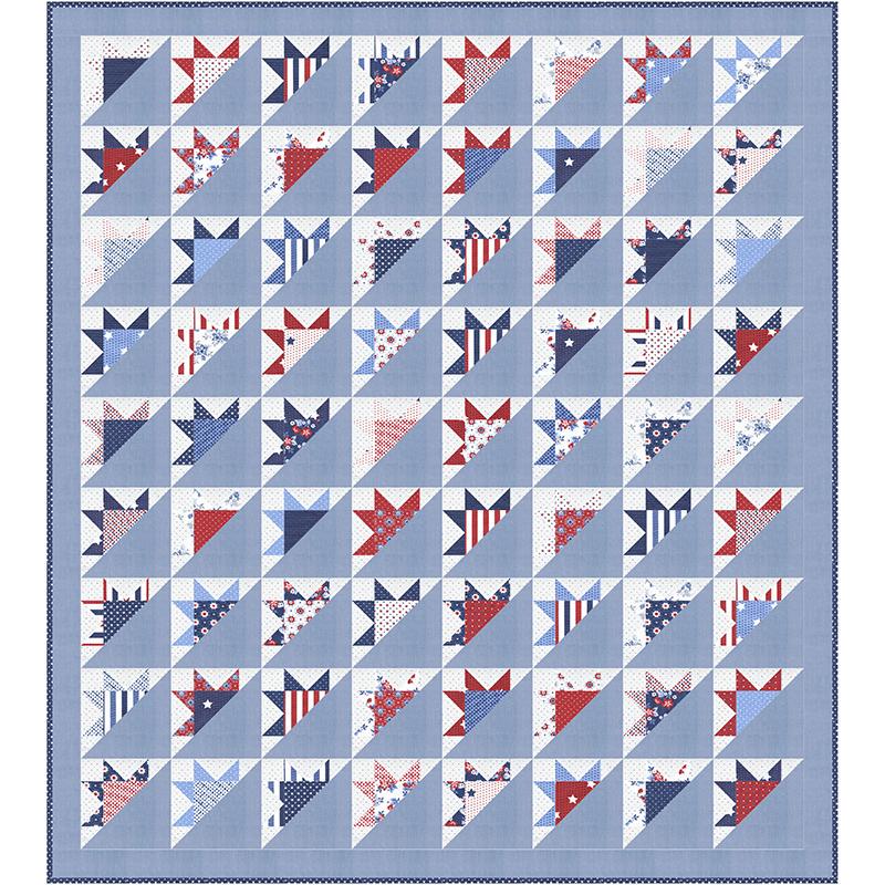 Moda Star Spangled Digital Top Only, Moda Fabric, 69" X 60" 24170DT (K ...
