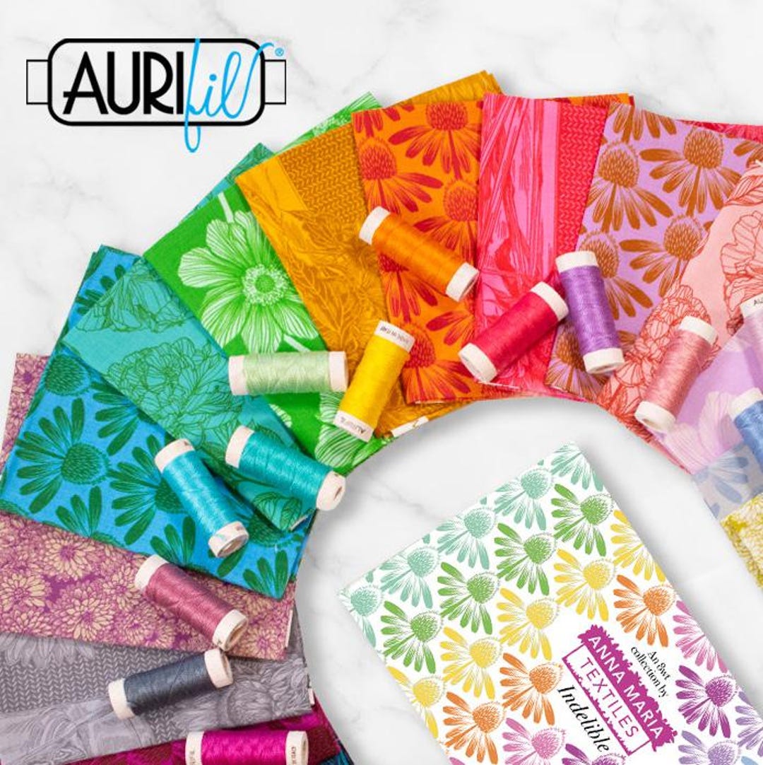 Anna Marie Horner AURIFIL Indelible Thread Set 20 Spools, Aurifil ...
