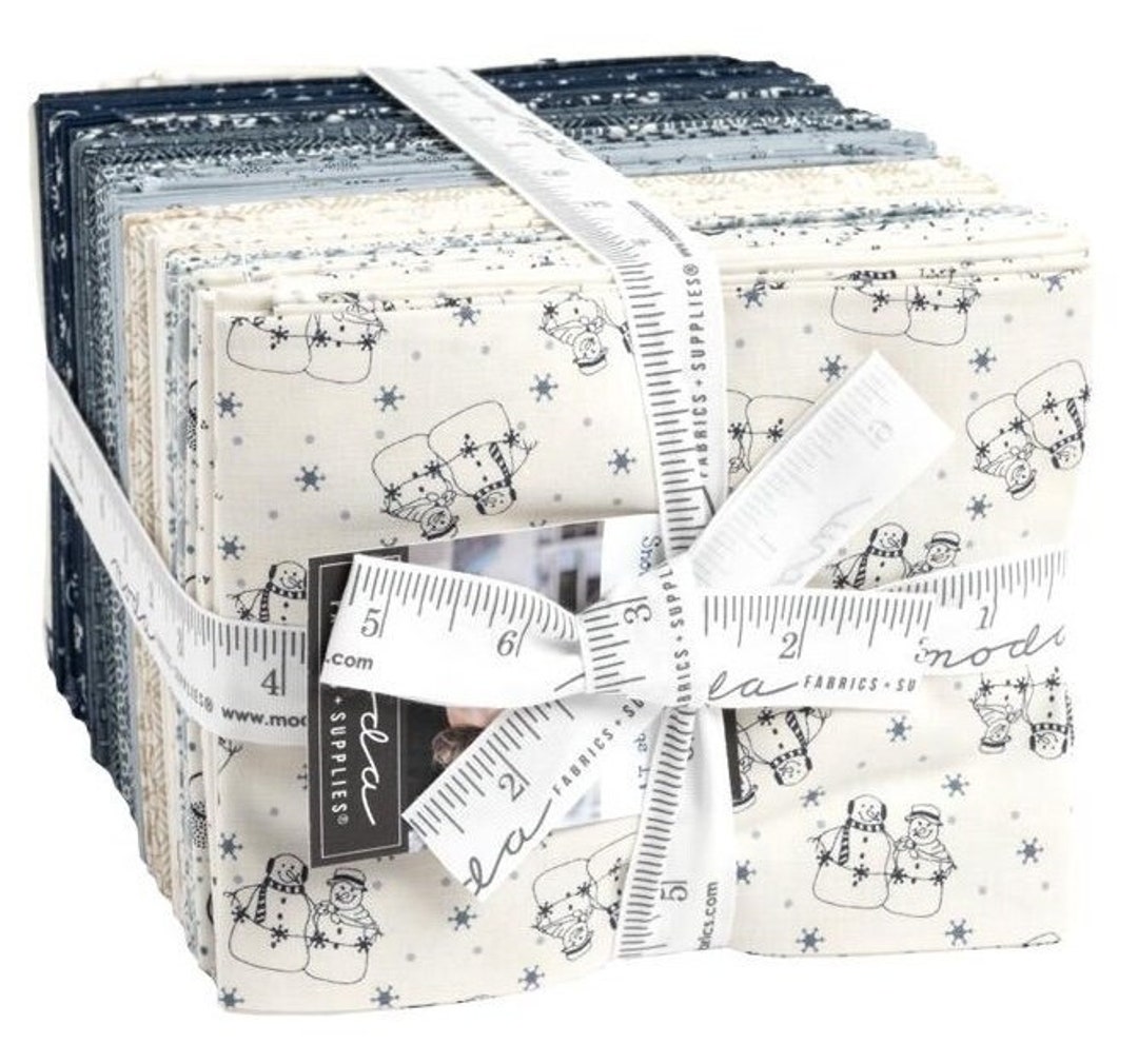 PRE-ORDER, Moda Snowman Gatherings IV Fabric Fat Quarter Bundle, 40pc ...