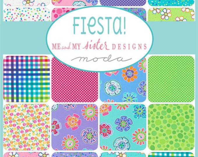 Fiesta Charm Pack, 5" Fabric Squares, Me & My Sister Designs for Moda ...