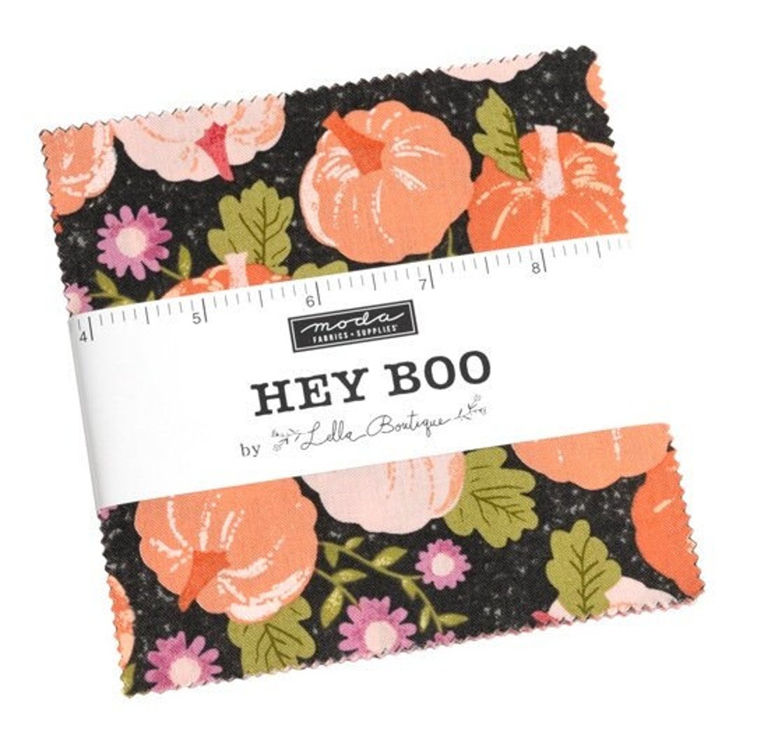 Hey Boo Fabric Charm Pack, 5 Squares, Lella Boutique, Moda Fabric ...