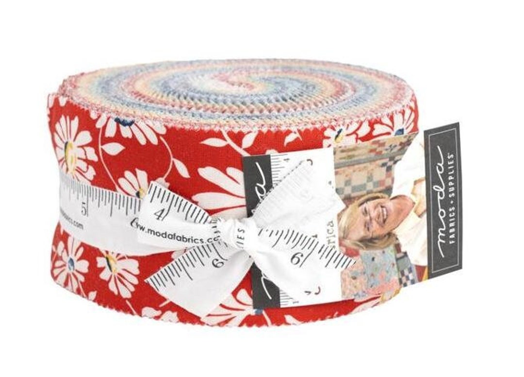 Moda Sweet Melodies Fabric Jelly Roll, 2.5" Fabric Strips, American ...