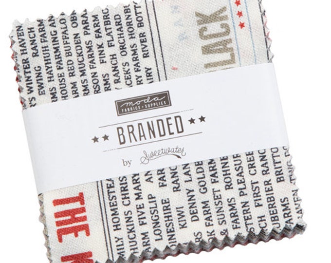 Branded, MINI Charm Pack, Sweetwater, Precut Fabric Quilting Cotton ...