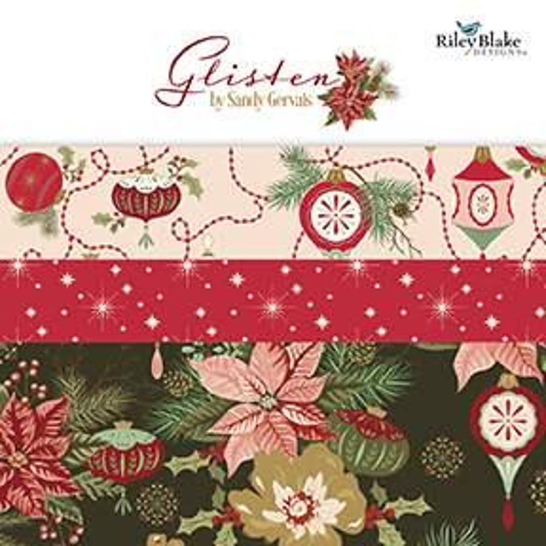 PRE-ORDER, Riley Blake Glisten Fat Quarter Bundle, 27pc, Sandy Gervais ...