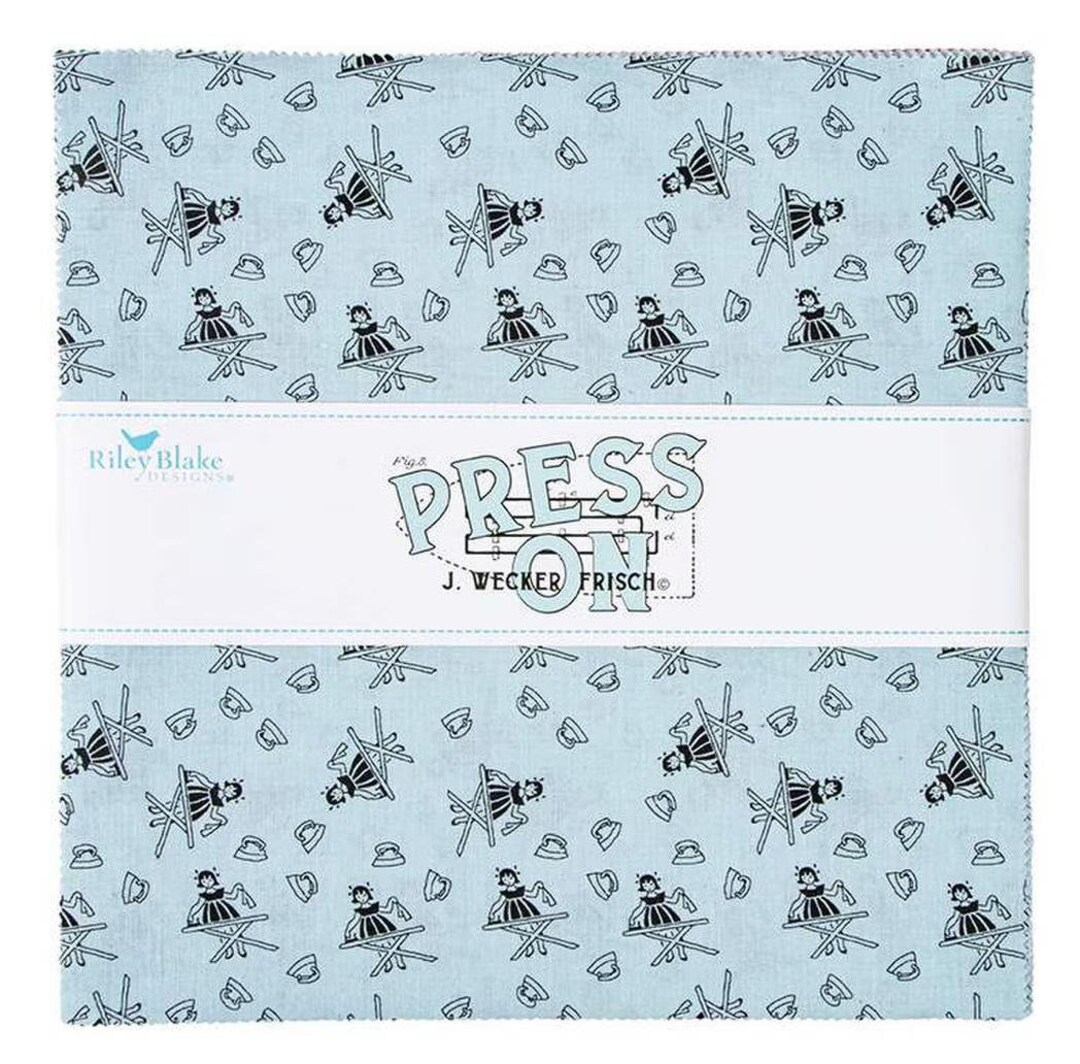 J Wecker Frisch Press on Fabric 10" Stacker, Riley Blake Fabric ...