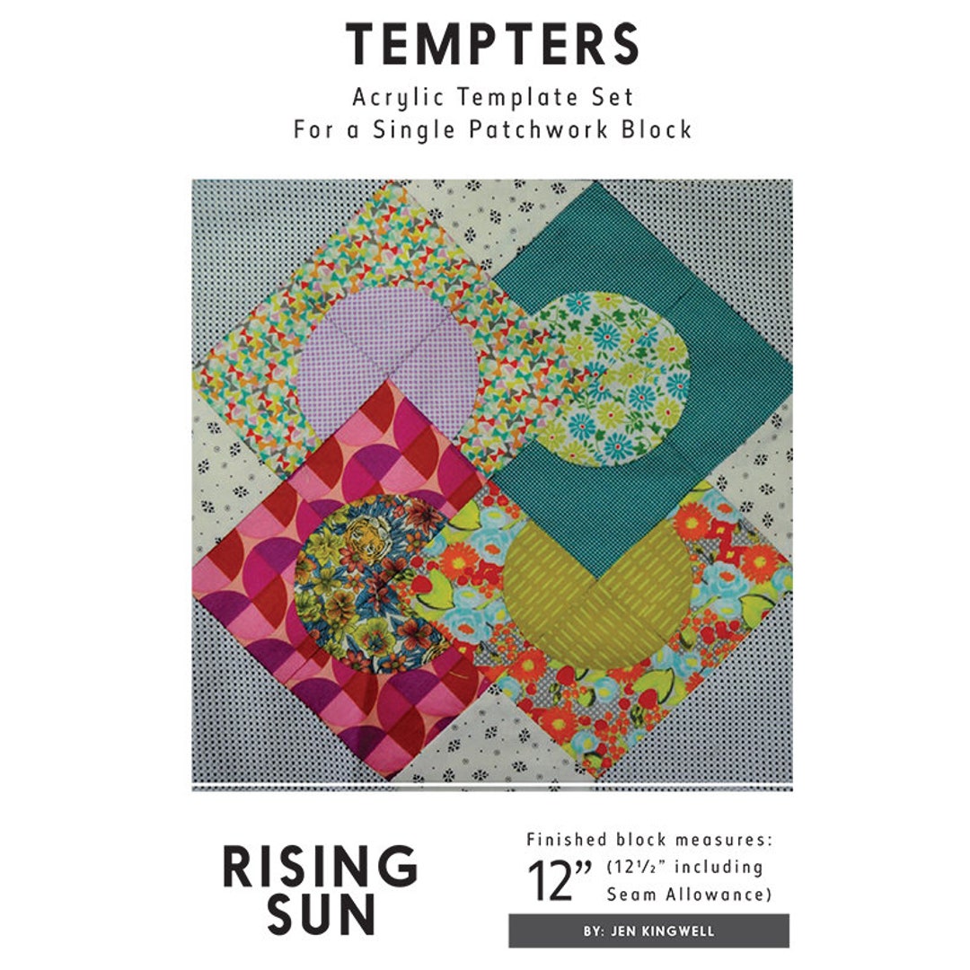 Rising Sun Tempter Acrylic Template Set by Jen Kingwell Designs JKD ...