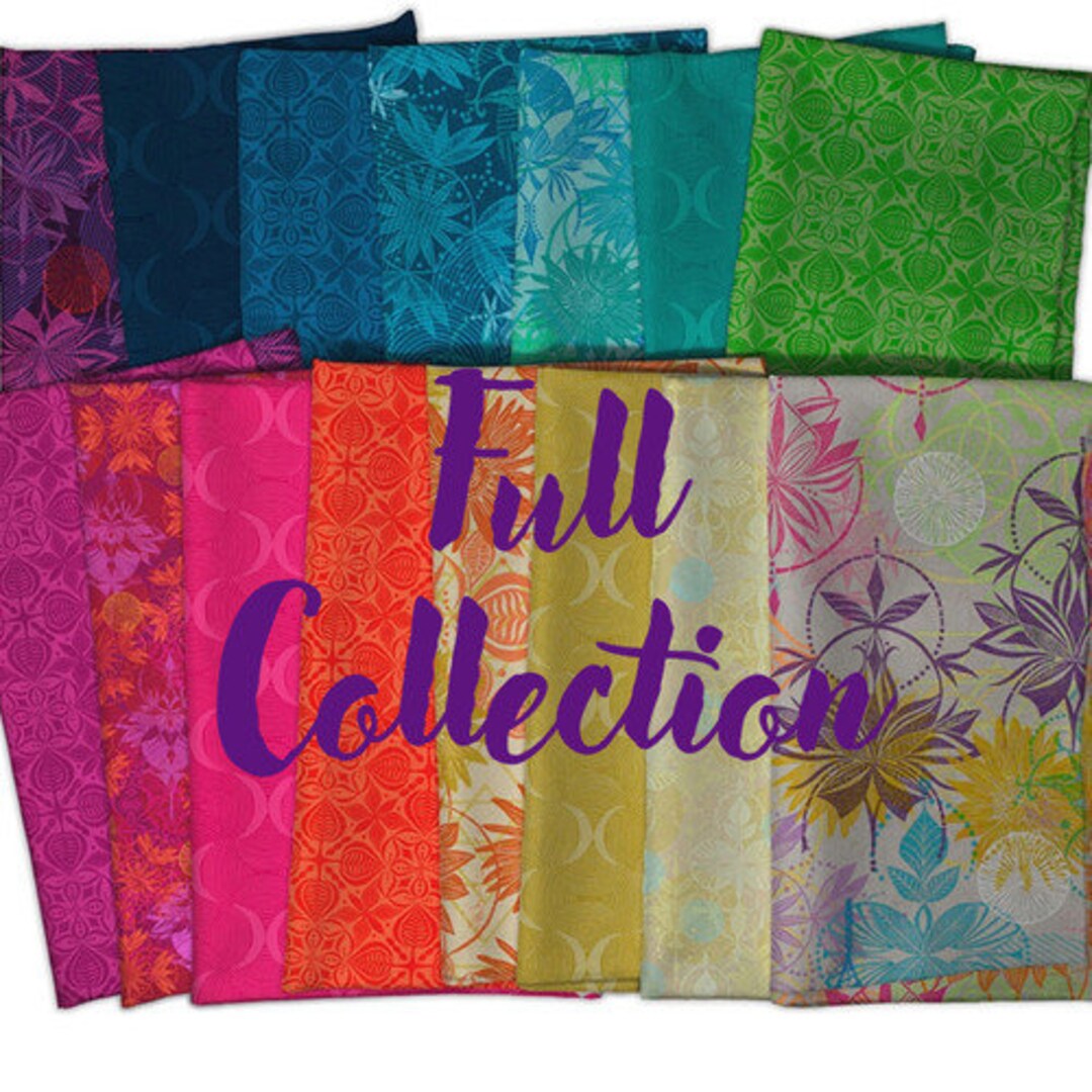 Valori Wells Grace Half Yard Bundle for Free Spirit Fabrics 15 Prints Digital Cotton Quilting ...
